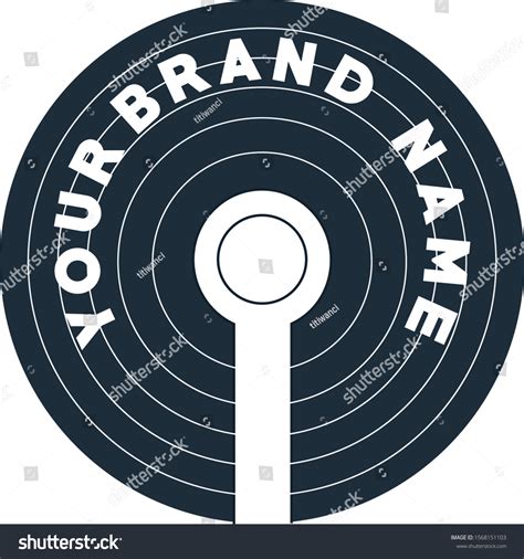 Black Circle Logo Vector Design Stock Vector Royalty Free 1568151103
