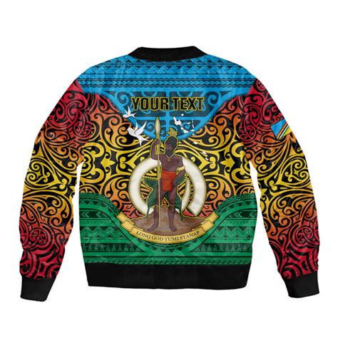 Personalized Vanuatu Torba Province Bomber Jacket Vanuatuan Coat Of