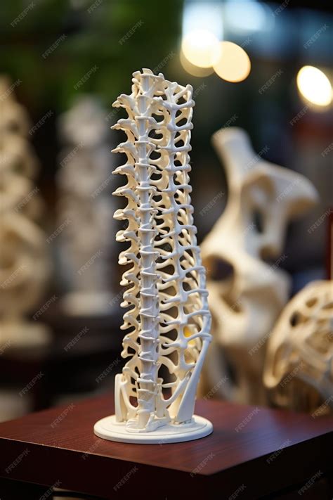 Artificial Human Cervical Spine Model In Medical Office Copyspace For Text Generative Ia