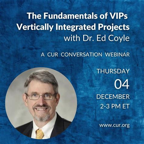 Cur Conversation The Fundamentals Of Vertically Integrated Projects