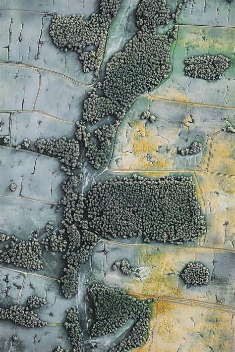 Aerial Gis Visualization Of A Rural Area With Lidar Data Rendering Elevation Field Boundaries