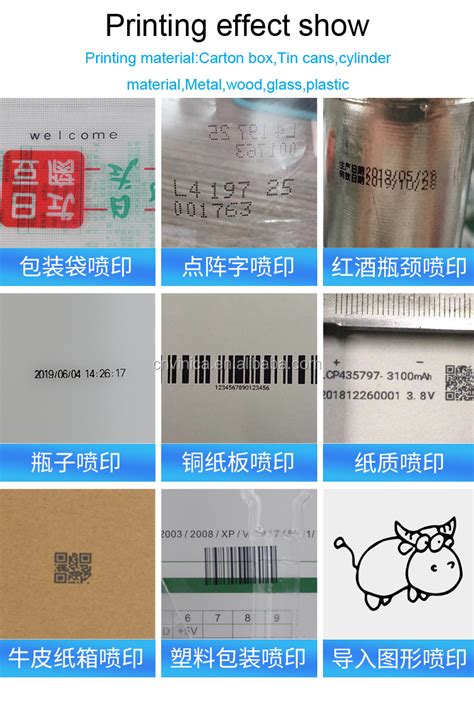 Industrial Static Desktop Expiry Date Code Printer With Touch Screen High Quality Industrial