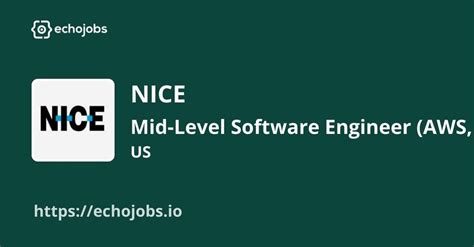 Nice Is Hiring Mid Level Software Engineer Aws Go Us Aws C Asp