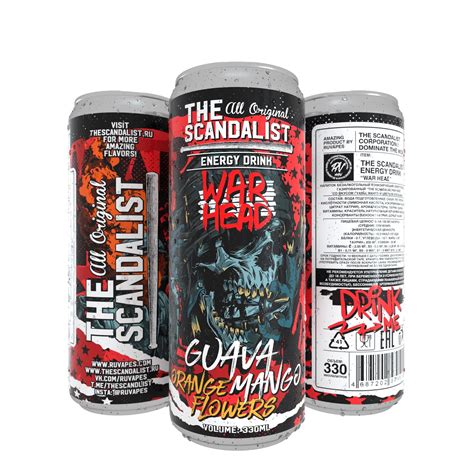 Напиток The Scandalist Energy Drink - War Head 500 мл купить по цене ...