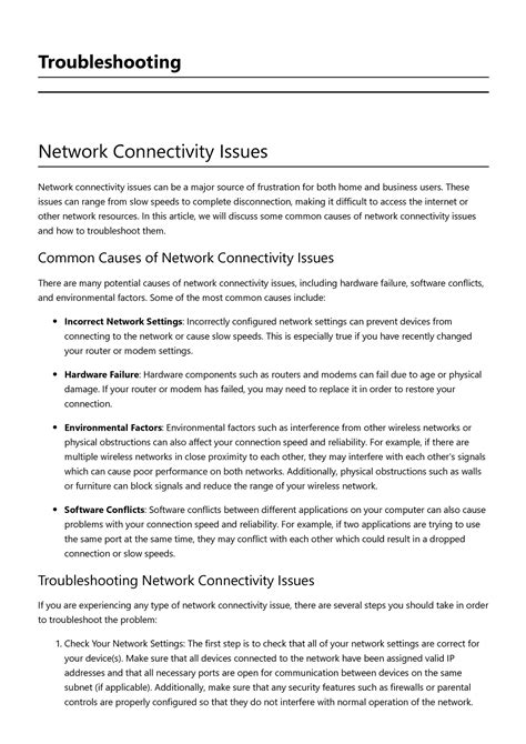 Troubleshooting In Computer Network Concepts Troubleshooting Network