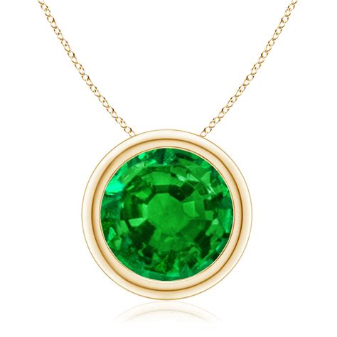 Emerald Pendant Necklaces For Women Angara