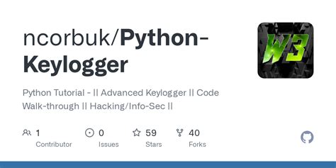 Github Ncorbukpython Keylogger Python Tutorial Advanced