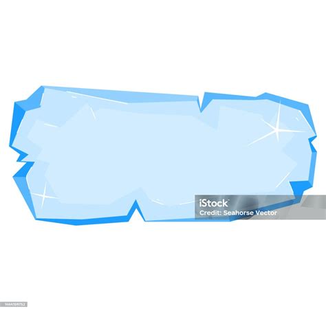 얼음과 눈 덩어리 큰 빙산 심한 서리 요소 디자인 만화 스타일 벡터 일러스트 레이 션의 얼음 배너 템플릿 조각 만화에 대한 스톡