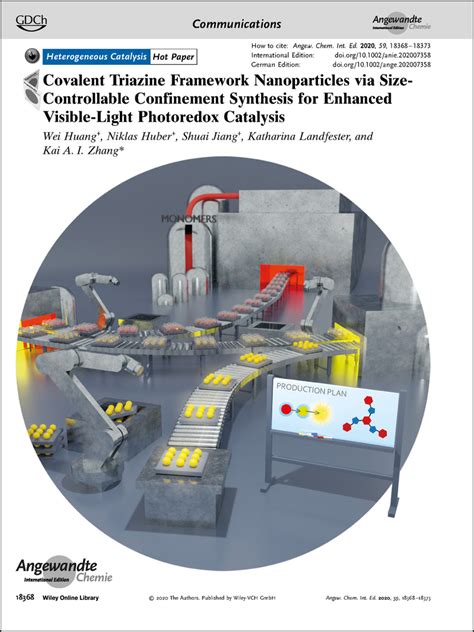 Frontispiece Covalent Triazine Framework Nanoparticles Via Size‐controllable Confinement