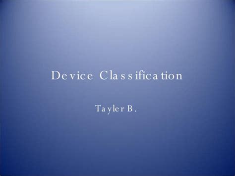 Digital Classification Ppt