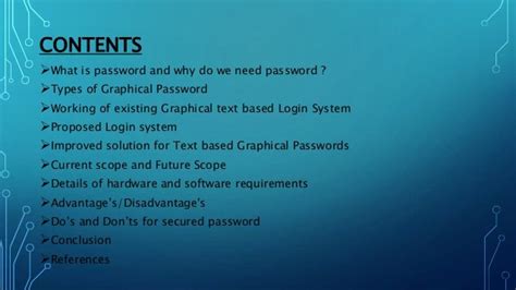 Graphical Password Ppt