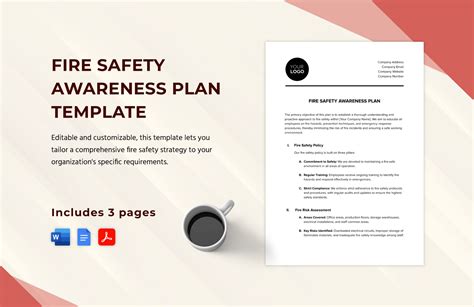 Emergency Fire Plan Template Editable
