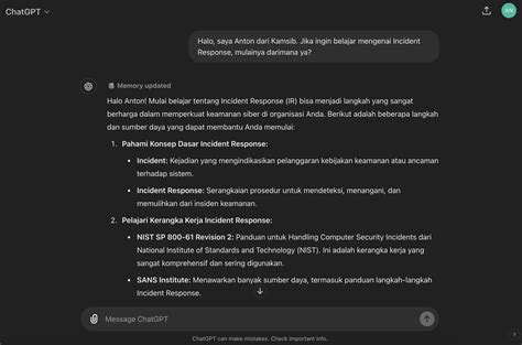 Belajar Incident Response Mulainya Darimana Ya Kamsib Indonesia