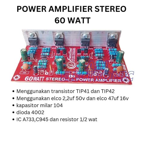 Harga Amplifier 60 Watt Terbaru Mei 2025 Biggo Indonesia