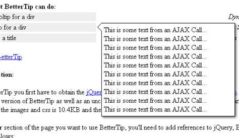 Useful Free JQuery Tooltip Plugins