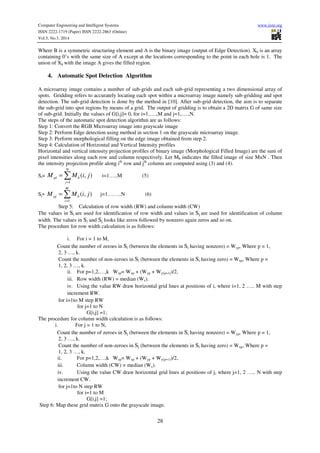 A New Method Of Gridding For Spot Detection In Microarray Images PDF
