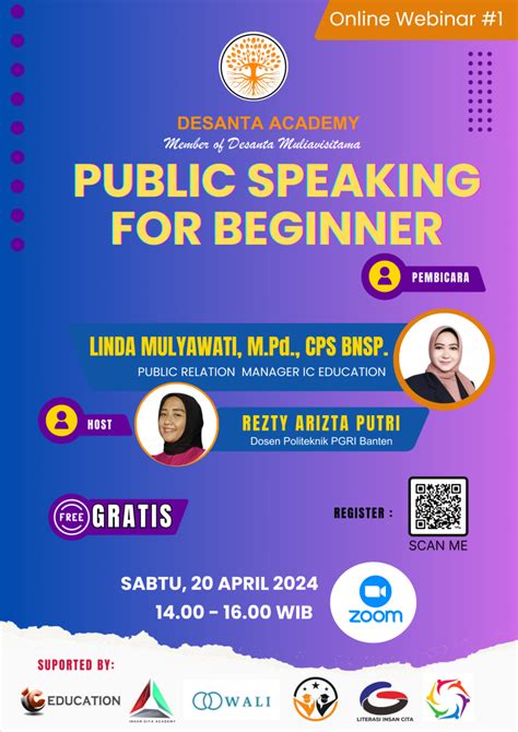 Webinar Series 1 Public Speaking For Beginner Literasi Insancita