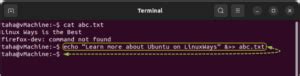 How To Save Terminal Output To A File In Ubuntu LinuxWays