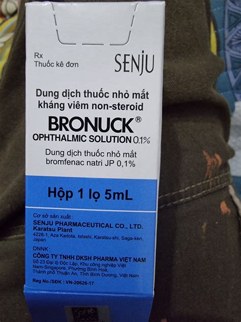 Thuốc Bronuck Ophthalmic Solution 01 Thuốc Kê đơn được Sử Dụng