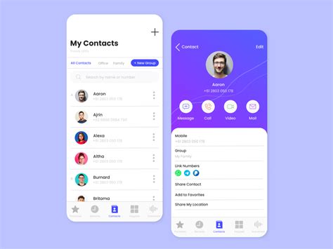 Contact Book Apps Graphic By Muhammad Ajrin · Creative Fabrica