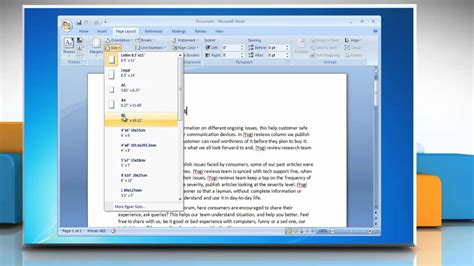 How To Change Paper Size In Microsoft Word YouTube
