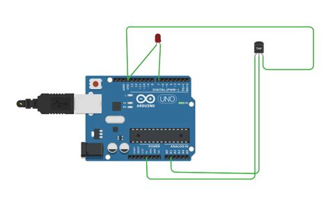 Circuit Design Interface Of Temperature Sensor And Led With Arduino Circuit Design Interface Of Temperature Sensor And Led With Arduino