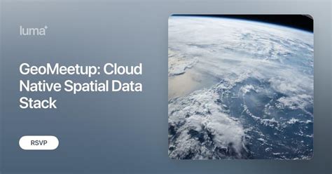 wherobots on linkedin geomeetup cloud native spatial data stack · luma