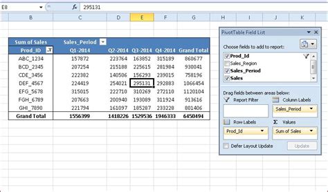 Excel Getpivotdata Function Syntax And Example Sql Server T Sql