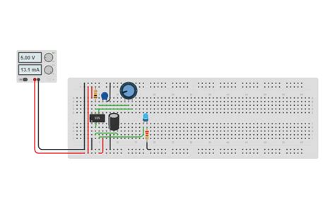 Circuit Design 555 Timer Tinkercad