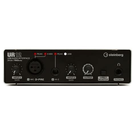 Steinberg Ur 12 Usb Audio Interface Ios Ready Nearly New At Gear4music
