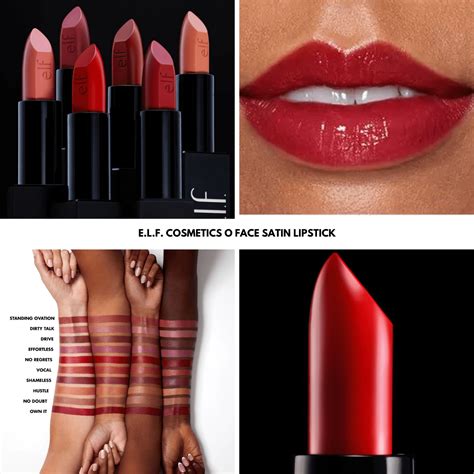 E L F Cosmetics O Face Satin Lipstick Beautyvelle Makeup News
