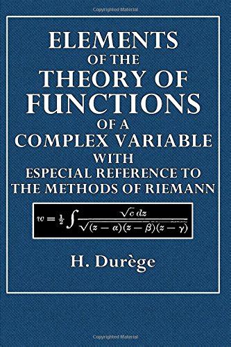 Elements Of The Theory Of Functions Of A Complex Variable Download Link