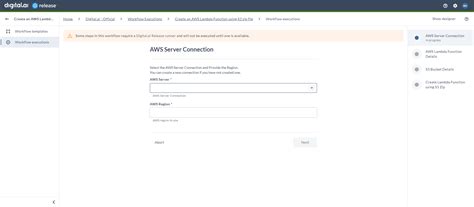 Workflow To Create Aws Lambda Function Using S3 Zip File · Digitalai