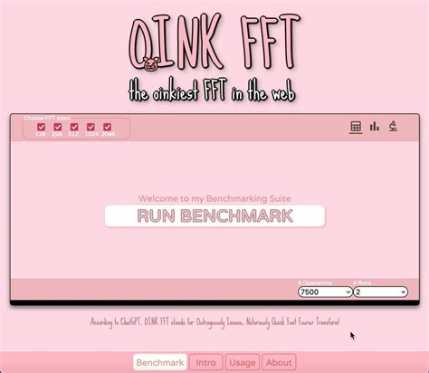Oink Fft Fft Library For Javascript Benchmarking Suite Rsideproject