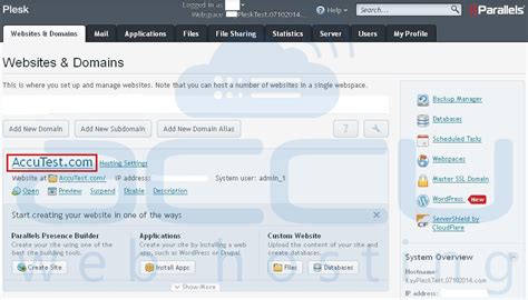 How To Create An FTP Account In Plesk Control Panel AccuWebHosting