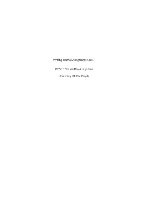 swot analysis 2022 writing journal assignment unit 7 psyc 1205
