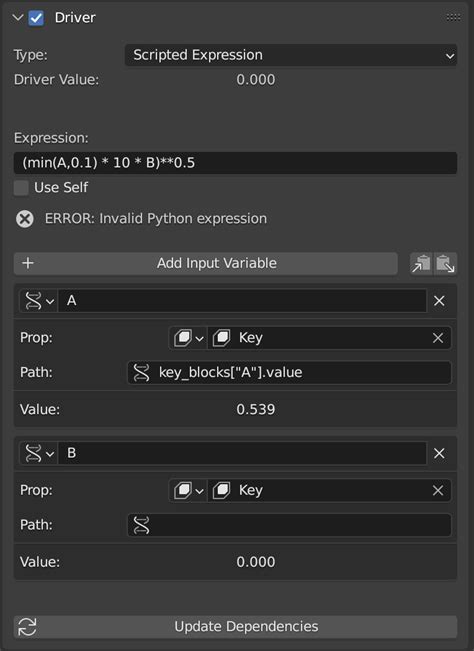 Shapekey Driver Expressions For Facial Rigs Correctives Inbetweens Animation And Rigging