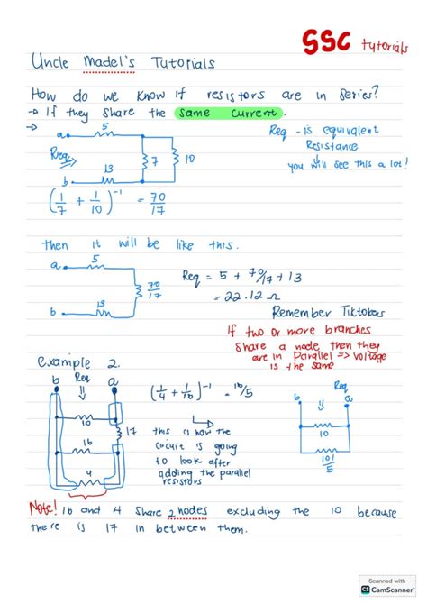 Ssc Tutorials Understanding Resistors In Series And Parallel Circuits