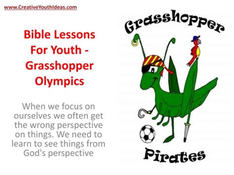 Bible Lessons For Youth Grasshopper Olympics Ppt