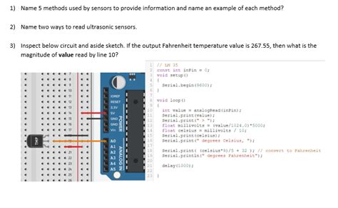 Solved Name Methods Used By Sensors To Provide Chegg