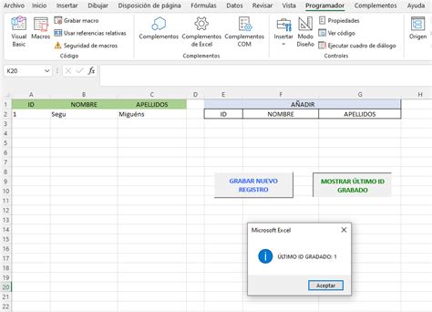 Grabar Y Validar Registros En Un Hoja Excel Utilizando Vba Excel Signum