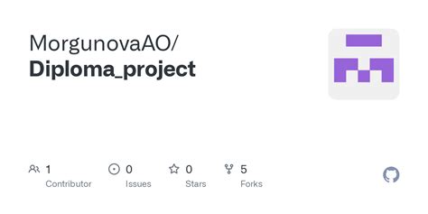 Github Morgunovaao Diploma Project