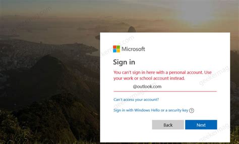 Fix Can T Sign In To Outlook With Personal Outlook Com Account