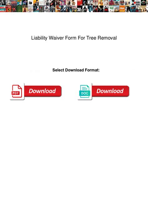 Fillable Online Liability Waiver Form For Tree Removal Liability Waiver Form For Tree Removal