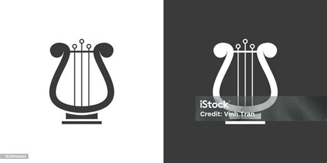 거문고 플랫 웹 아이콘입니다 클래식한 거문고 로고 디자인 현악기 간단한 거문고 기호 실루엣 아이콘은 반전된 색상입니다 거문고 솔리드 블랙 아이콘 벡터 디자인 악기 개념