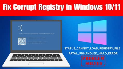 fix corrupt registry in windows 11