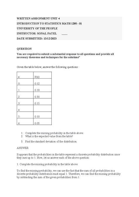 written assignment unit 4 math 1280 01 written assignment unit 4