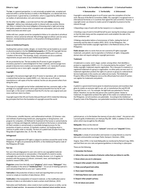 Issues On Intellectual Property Pdf