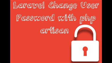 How To Change Laravel User Password With Php Artisan Tinker YouTube