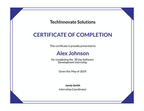 Free Printable Internship Certificate Templates To Customize Online